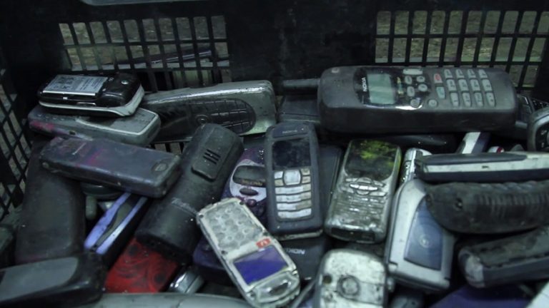 Teléfonos Móviles Desechados Residuos Profesional
