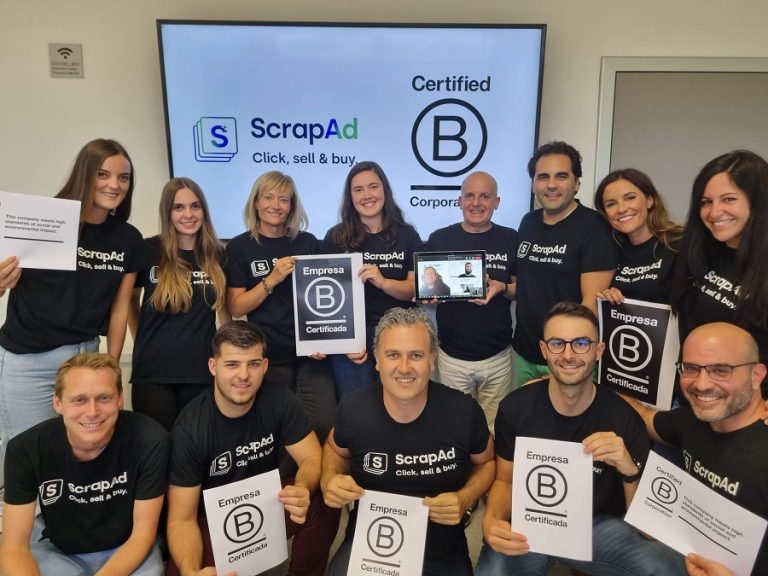 ScrapAd, primer marketplace en obtener la certificación B Corp en España